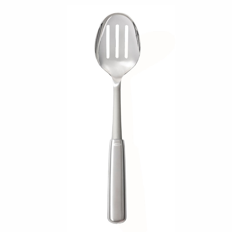 Steel - Slotted Cooking Spoon – Grace In The kitchen