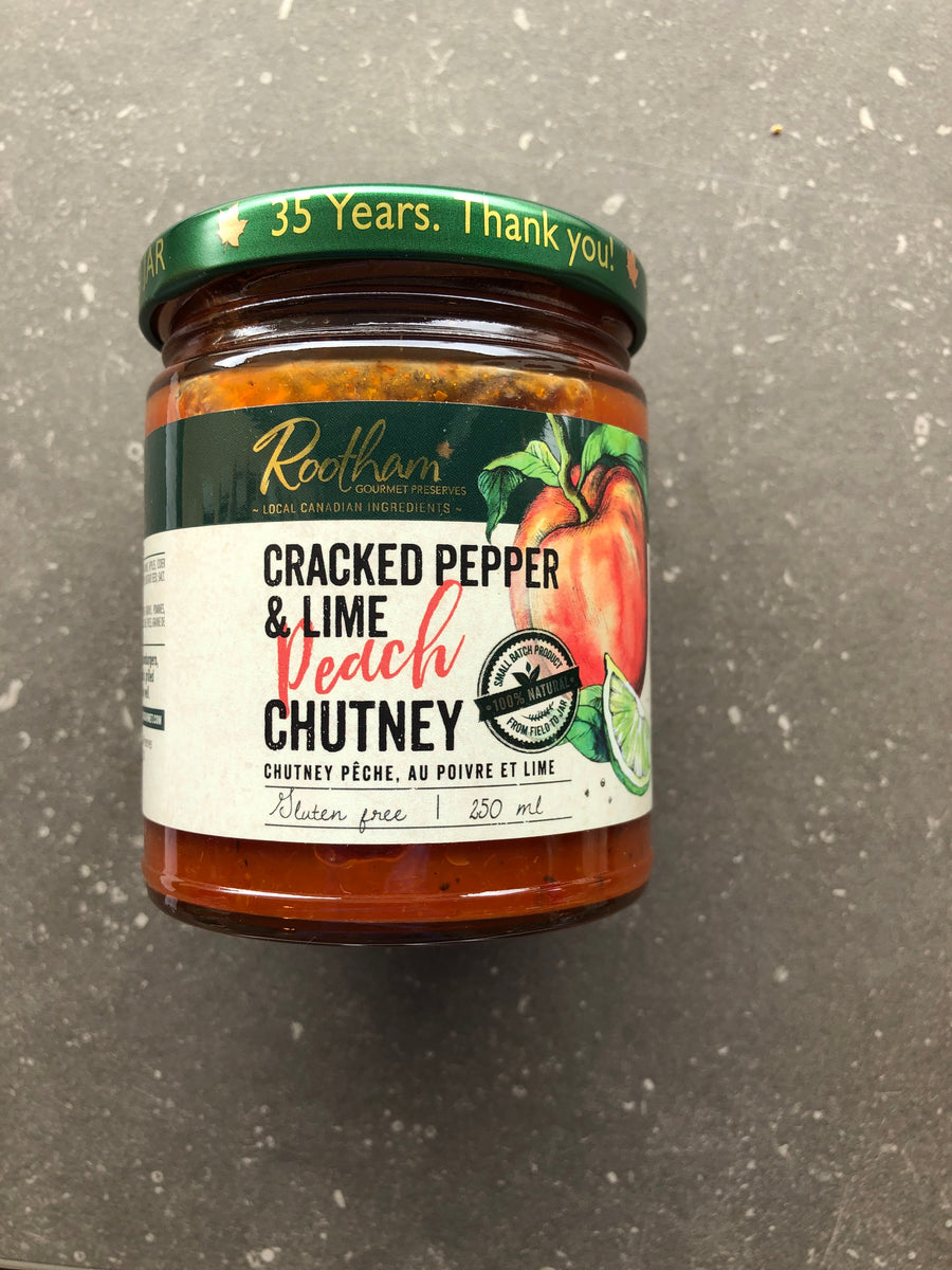Rootham Chutney - Cracked Pepper, Lime, and Peach – Grace In The kitchen