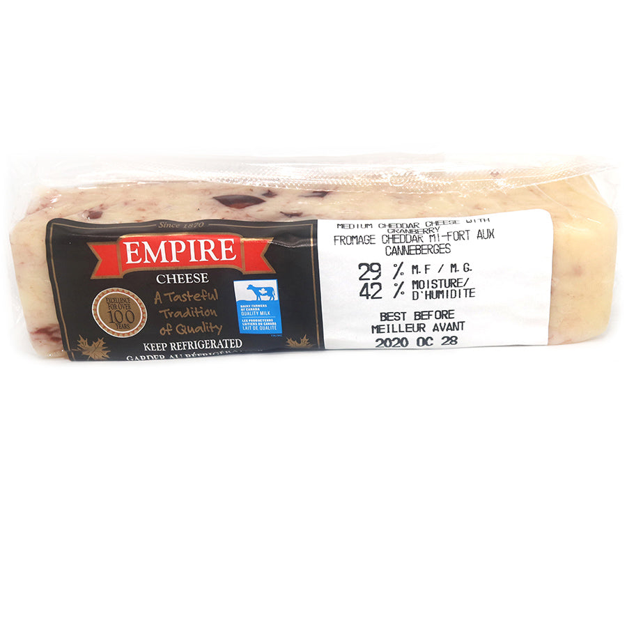 Empire Cheese - Cranberry Cheddar - Cows Milk - (150g - 175g) – Grace ...