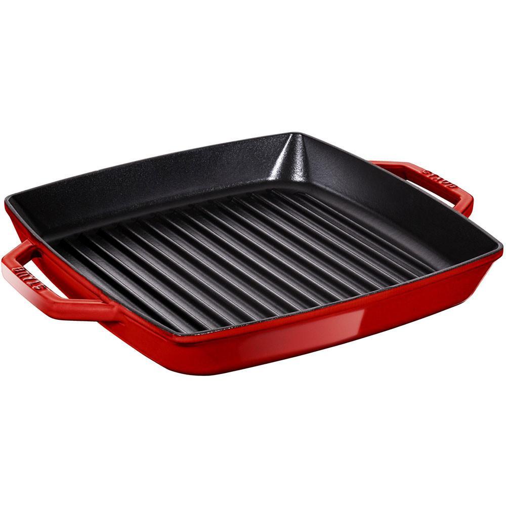 Staub - Cast Iron Double Handled Grill (Cherry) – Grace In The kitchen